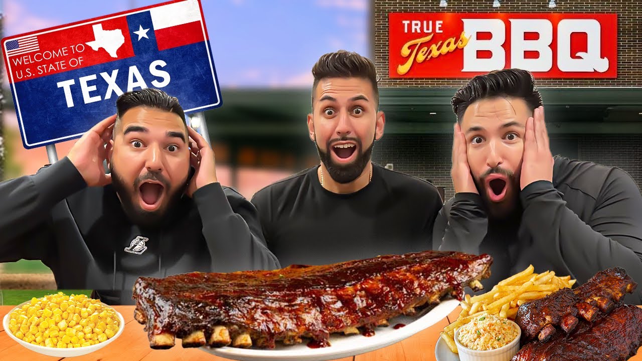 Trying Real TEXAS BBQ For The First Time! - YouTube