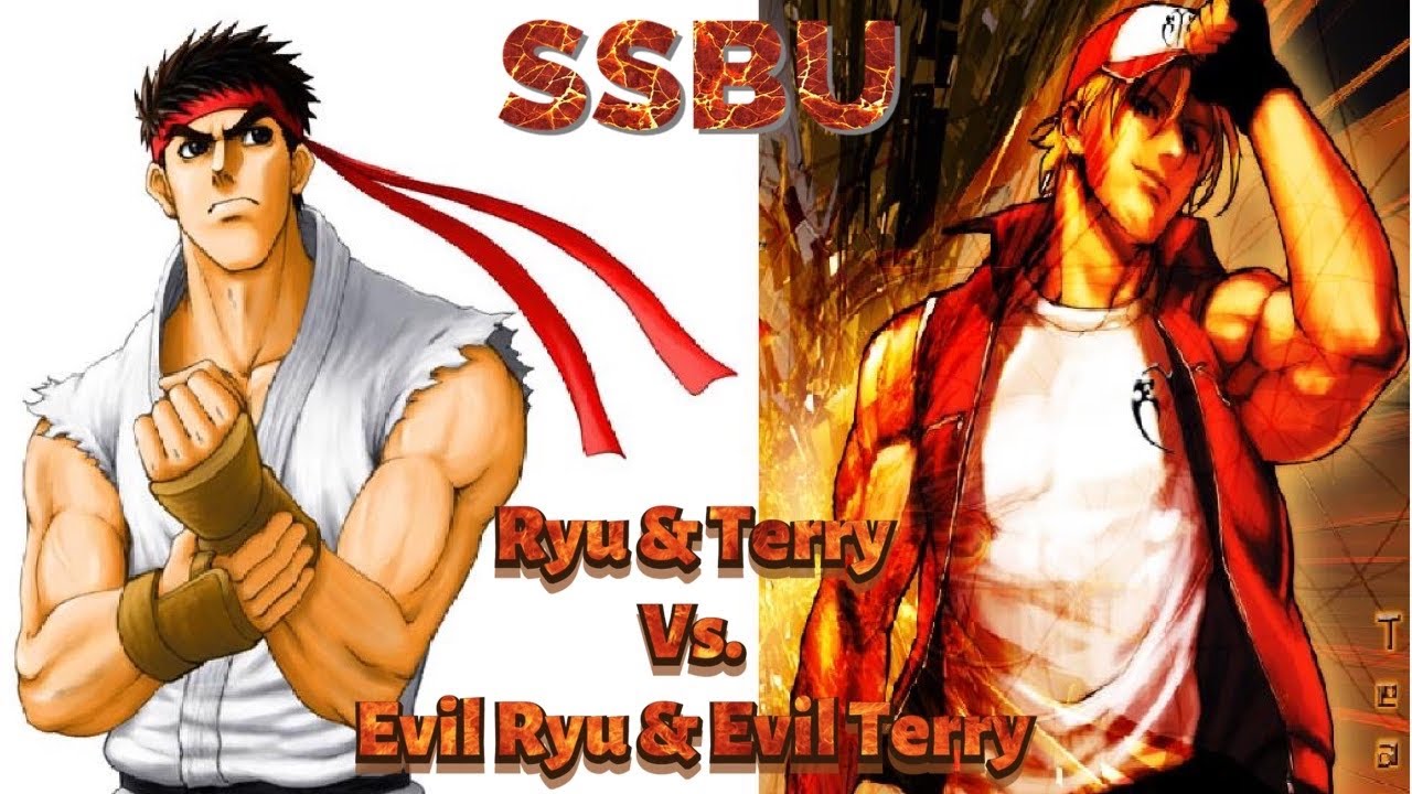 Super Smash Bros Ultimate: Ryu & Terry vs. Evil Ryu & Evil Terry - YouTube