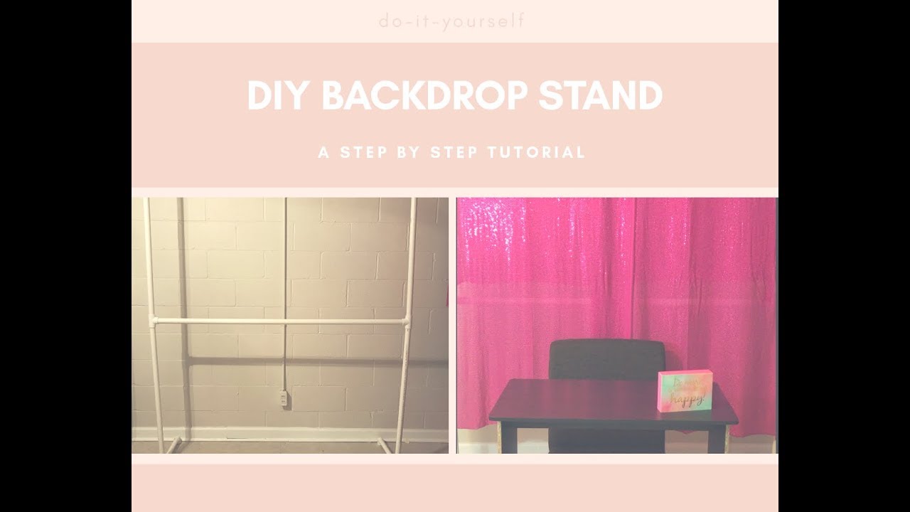 DIY Backdrop Stand - YouTube