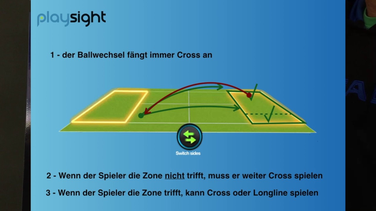 Playsight Tennis Drill at YTP - YouTube