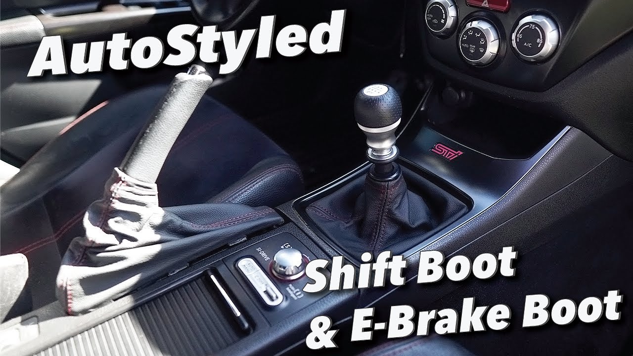 2008-2014 STi Shift Boots - AutoStyled Shift Boot/E-Brake Boot - YouTube