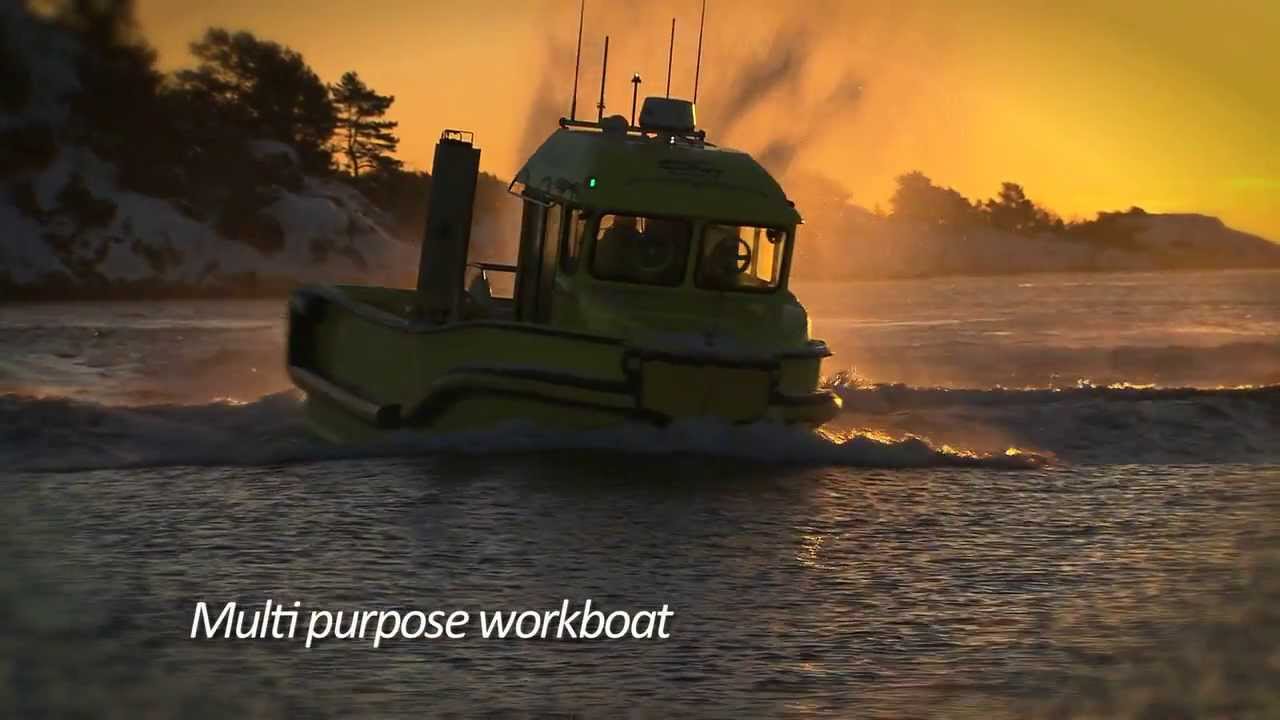 Norsafe Munin 980 Multi Purpose Workboat - YouTube