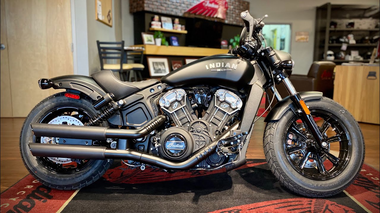 2022 Indian Scout Bobber Black Smoke - YouTube