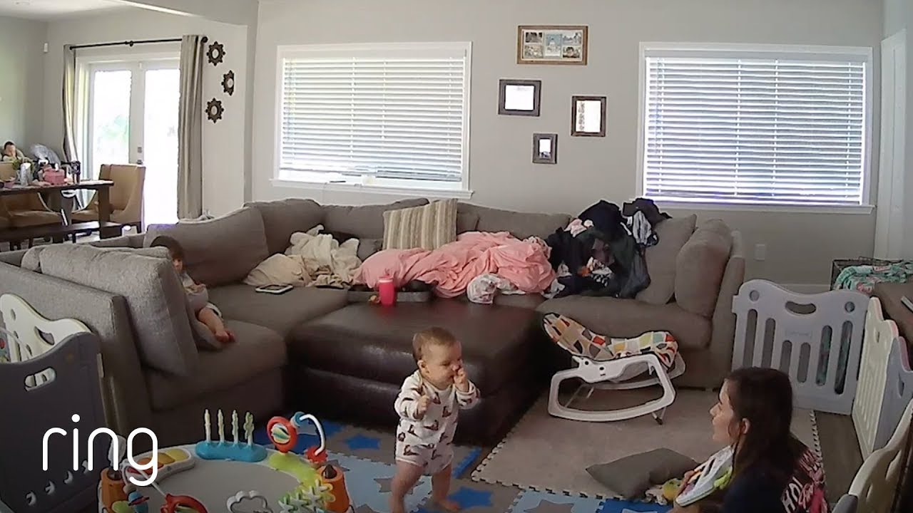 Baby's First Steps Are Captured Via Indoor Cam | RingTV - YouTube