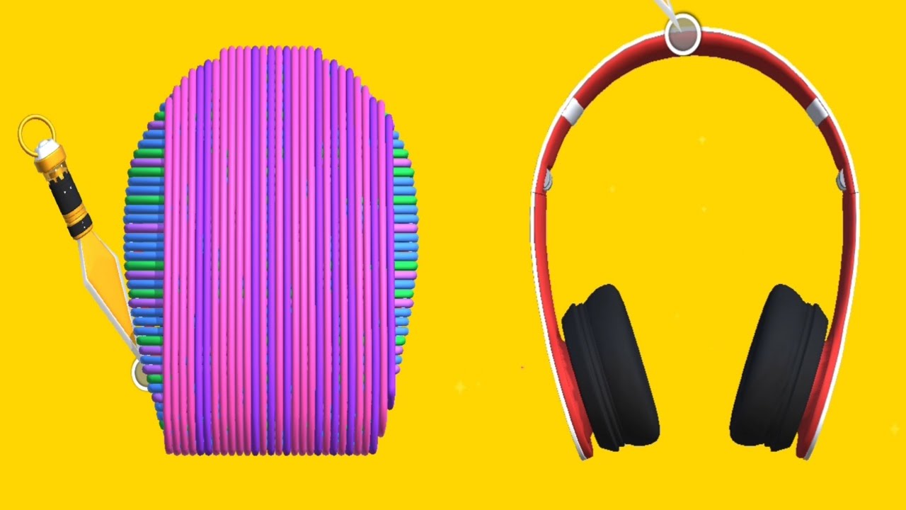 Rubber Cut!📺🎧! Cutting Gameplay! Very Satisfying And Relaxing ASMR ...