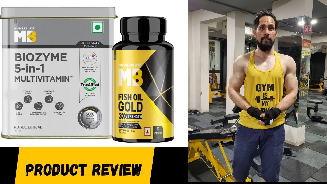 MB Fish Oil & Multivitamin Genuine Review | Muscleblaze biozyme ...