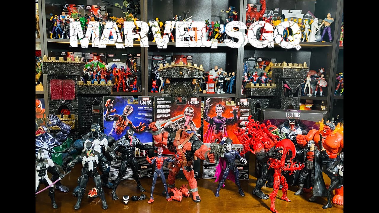 Marvel Legends Venompool, Venom, Morbius, And Venomized Miles Morales ...
