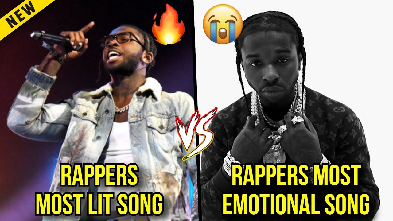 RAPPERS MOST EMOTIONAL SONG VS RAPPERS MOST LIT SONG - YouTube