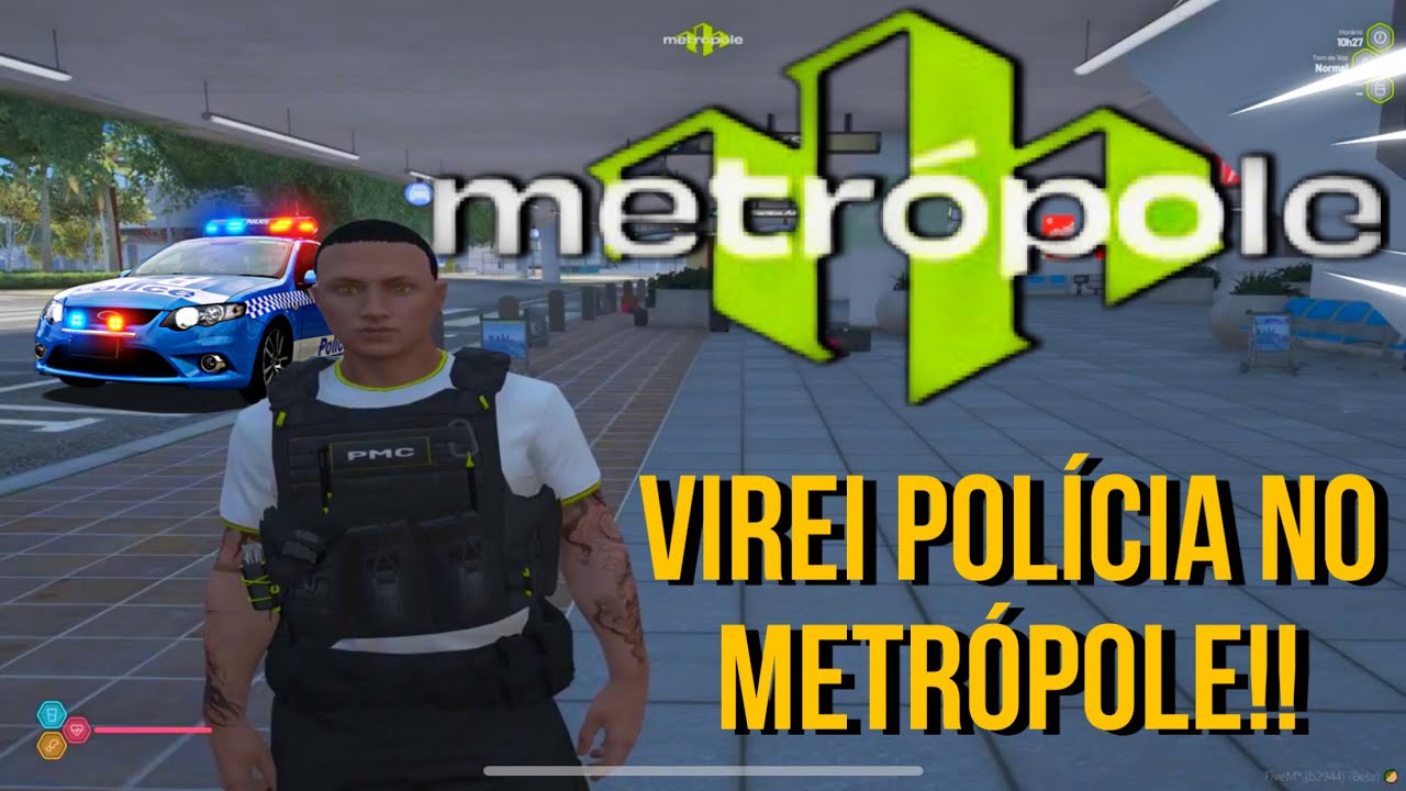 Virei Policia no METROPOLE | GTA RP - YouTube