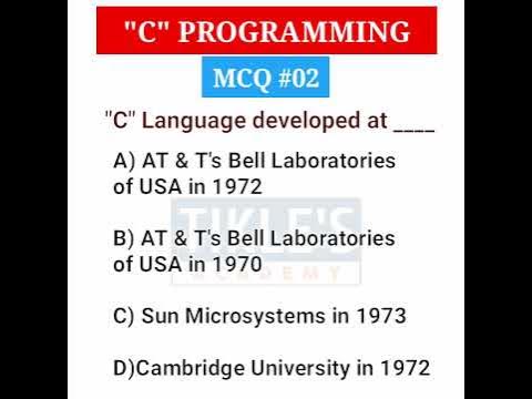 C PROGRAMMING MCQ 2 #shorts #tiklesacademy - YouTube