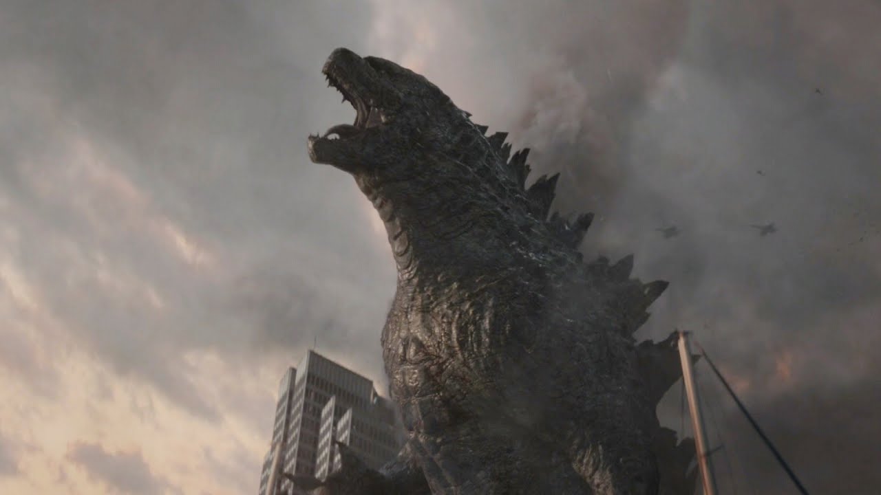 Godzilla (2014) Movie Ending Roar Scene HD In Hindi - YouTube