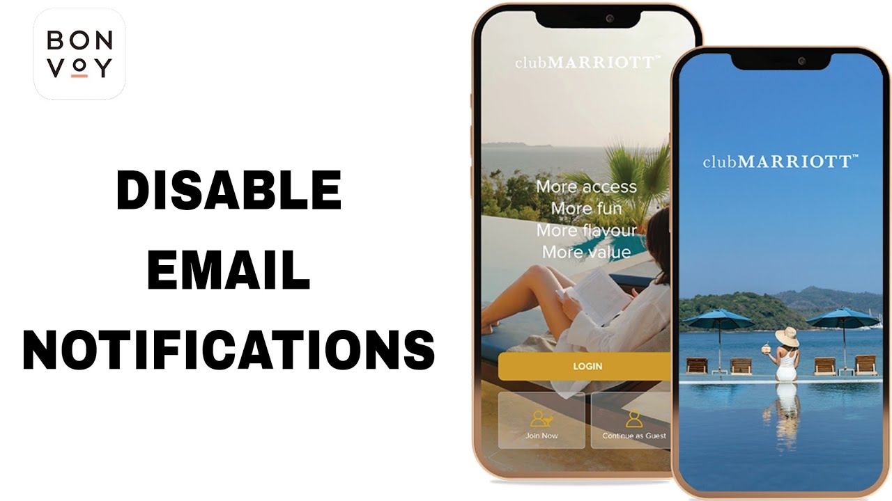 How To Disable Email Notifications On Marriott Bonvoy App - YouTube