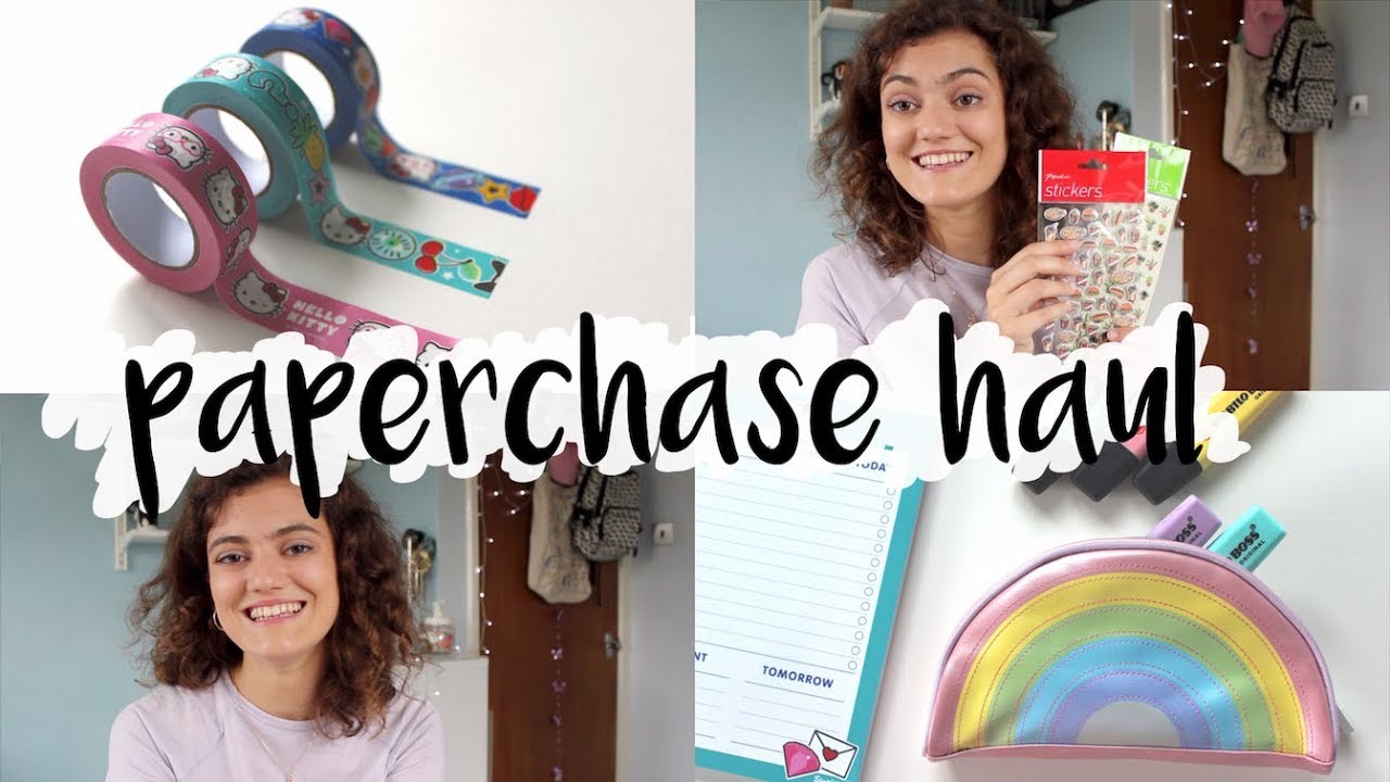 Paperchase Haul | Hello Kitty, Washi Tape and Stickers - YouTube