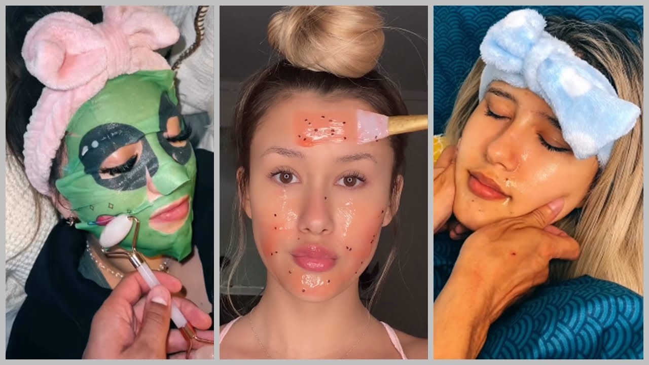 🍒 NEW SKIN CARE ROUTINES 2022 | SKINCARE GIRLS VIDEOS😊 🍒🍒 - YouTube