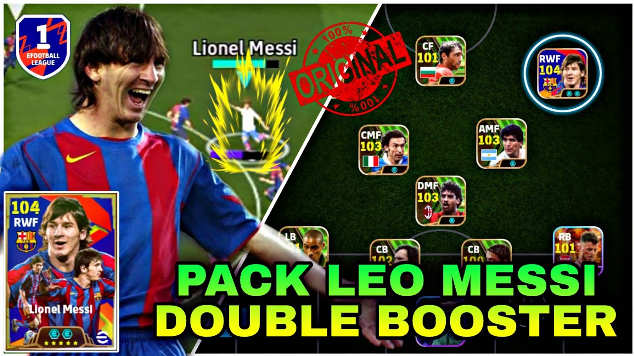 GACOOORRR REVIEW PACK L. MESSI DOUBLE BOOSTER DI PUSH DIVISI EFOOTBALL ...