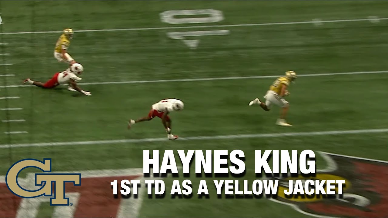 Georgia Tech's Haynes King Throws His First Touchdown As A Yellow ...