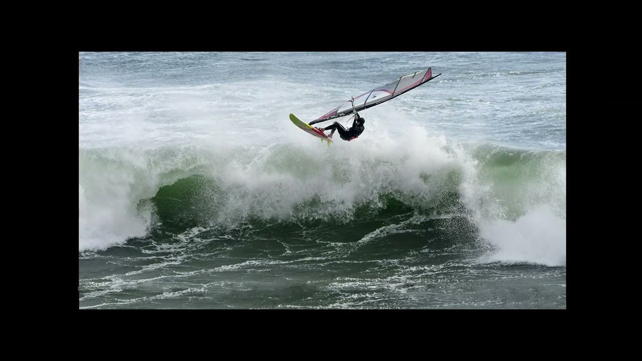 Windsurfing aerial off the lip into the pit. - YouTube