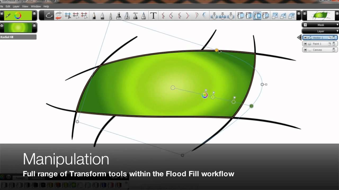 SketchBook Designer Tutorial - Vector Fills - YouTube