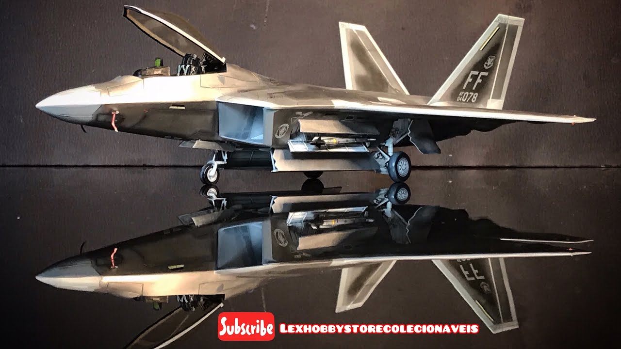 F 22 Raptor | Academy 1/72 | Full build | aircraft model - YouTube