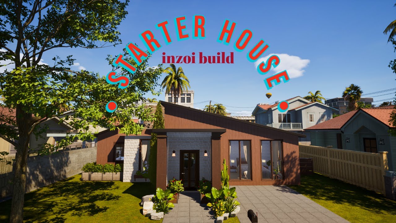 One Bedroom Starter House I inzoi build mode - YouTube