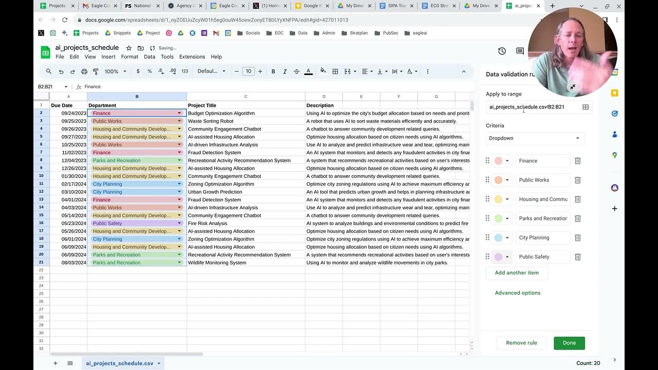 My Lazy Spot - Google Sheets - Applying Smart Chip Dropdowns to Existing Sheets - YouTube