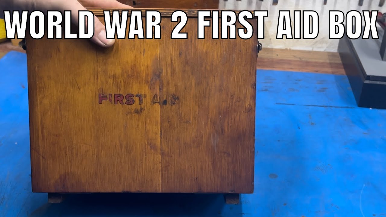 Restoring and repurposing a world war 2 first aid box - YouTube