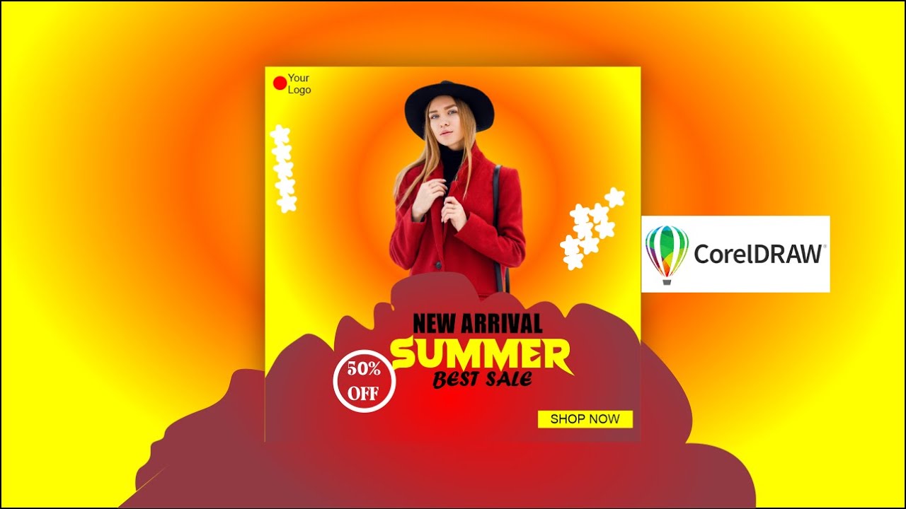 flex banner design in coreldraw | technophile - YouTube