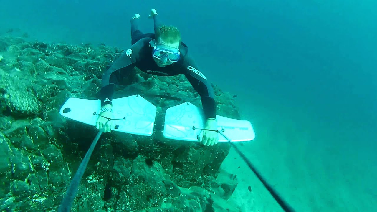 Dive College Lanzarote introduces the Subwing - YouTube
