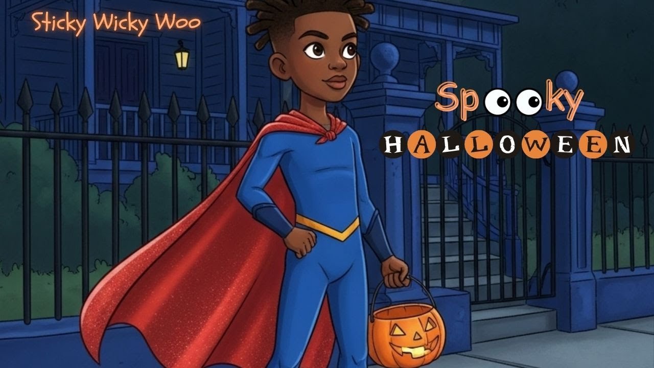Sticky Wicky Woo Spooky Halloween (Ep 8) | Kids Narrated Comic Book ...