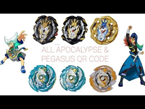 ALL APOCALYPSE & PEGASUS QR CODE BEYBLADE BURST APP - YouTube