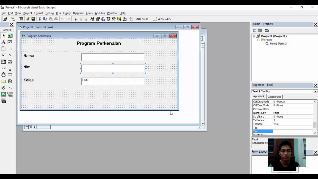 TUTORIAL DASAR VISUAL BASIC 6 - YouTube