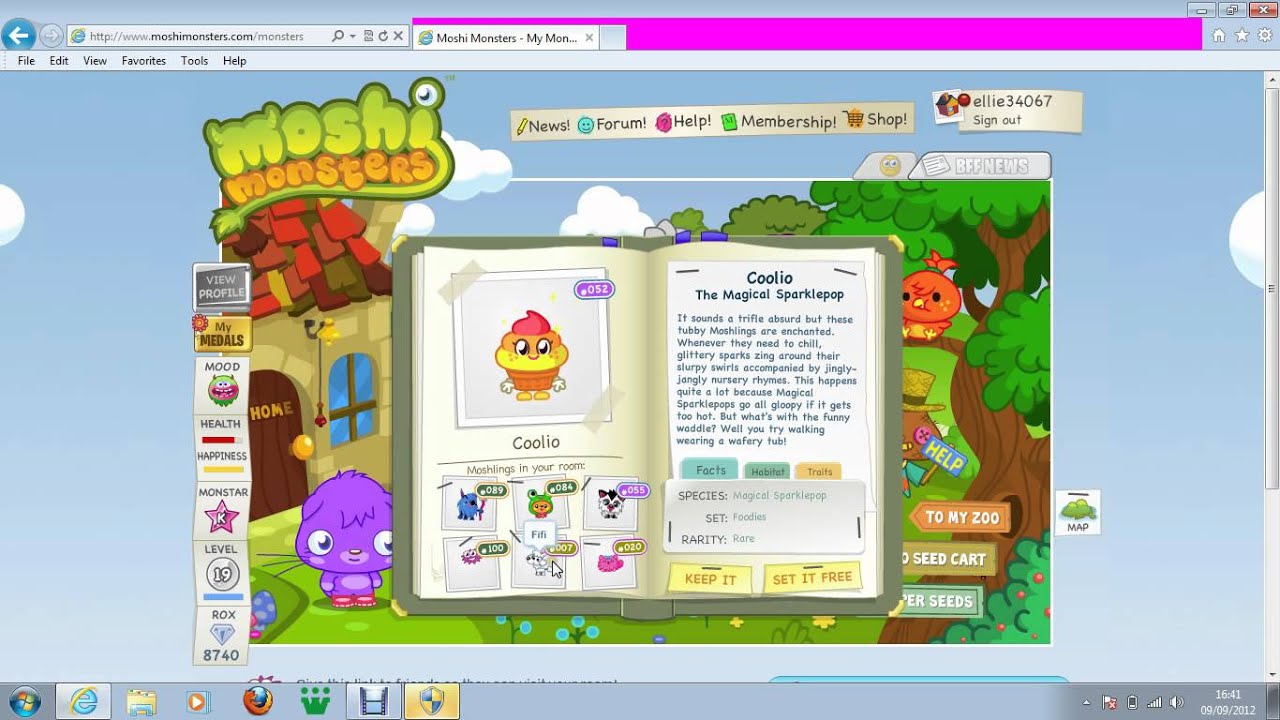 getting coolio in my moshling garden - YouTube