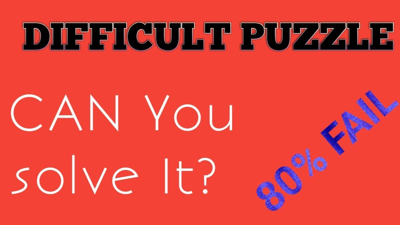 Difficult puzzle and concept paheli.#teach4talent - YouTube