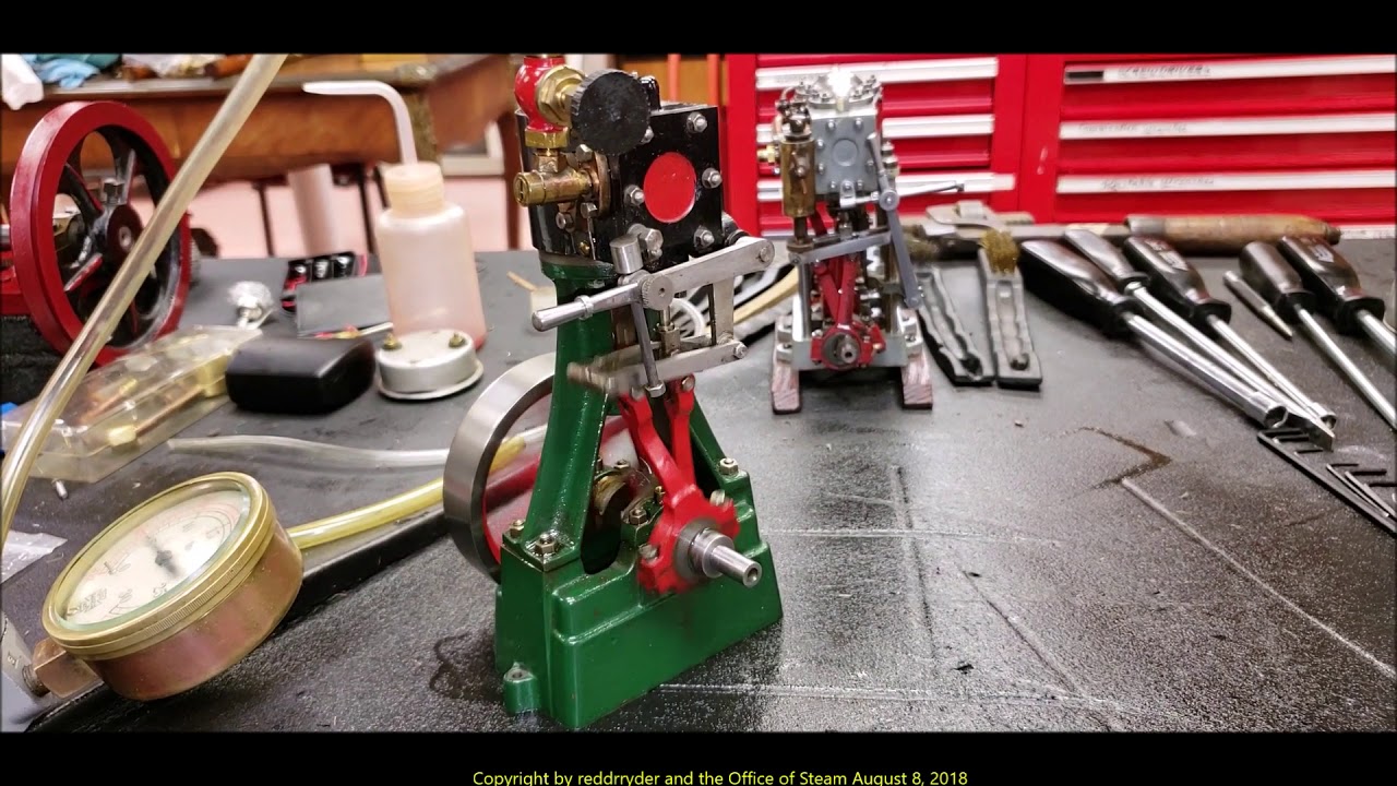 Stuart #7A Reversing Steam Engine built by Andrew Balling - YouTube