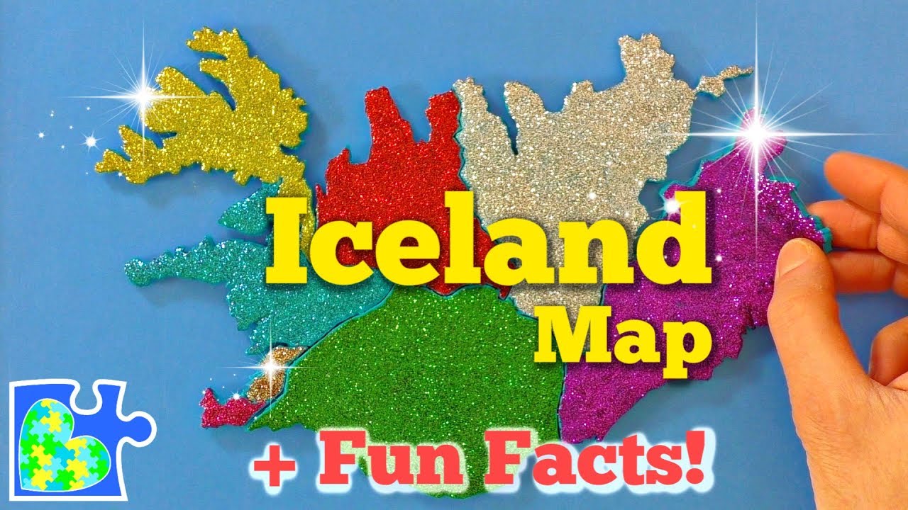 MAP of ICELAND || Icelandic Fun Facts || Regions of Iceland || Play-Doh ...