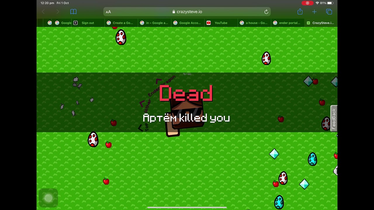 Crazy Steve io walkthrough - YouTube