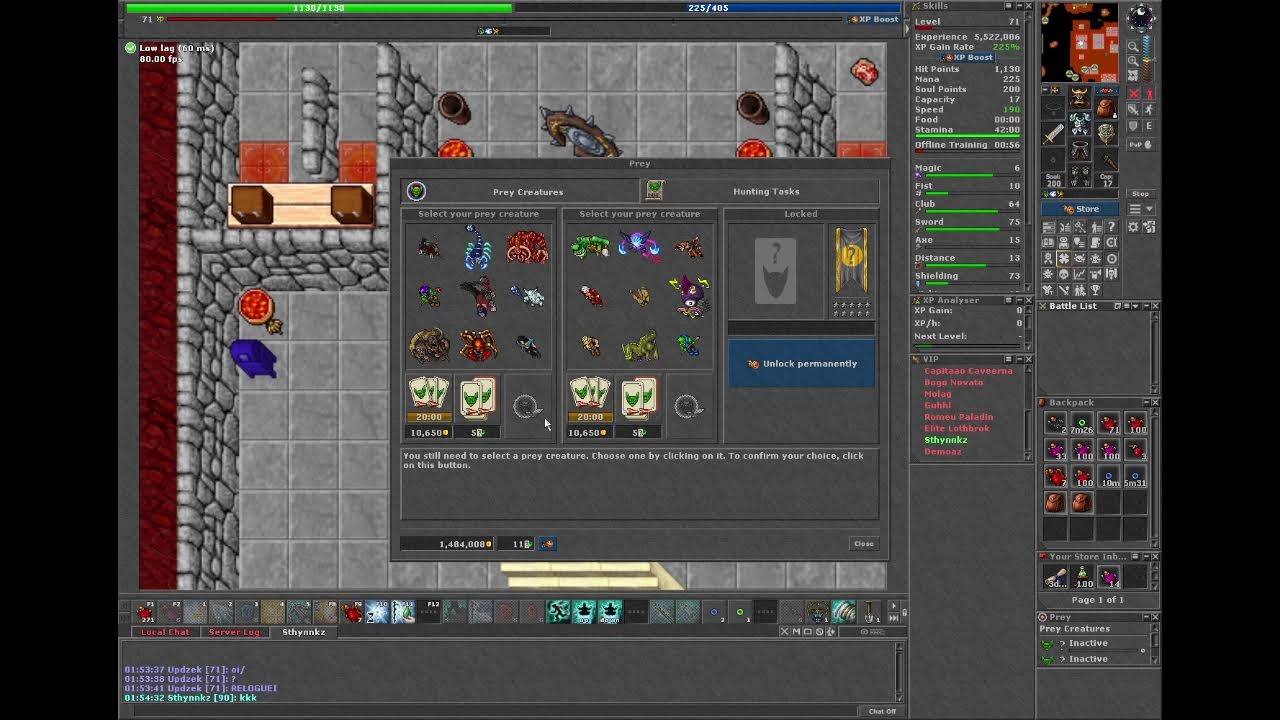 Tibia ek 141 , Paladino 103 - YouTube