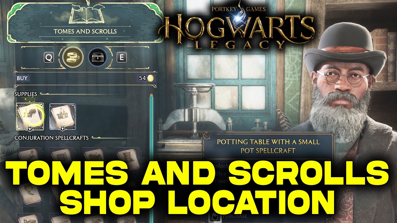 Visit Tomes and Scrolls Shop - Hogwarts Legacy Guide - YouTube