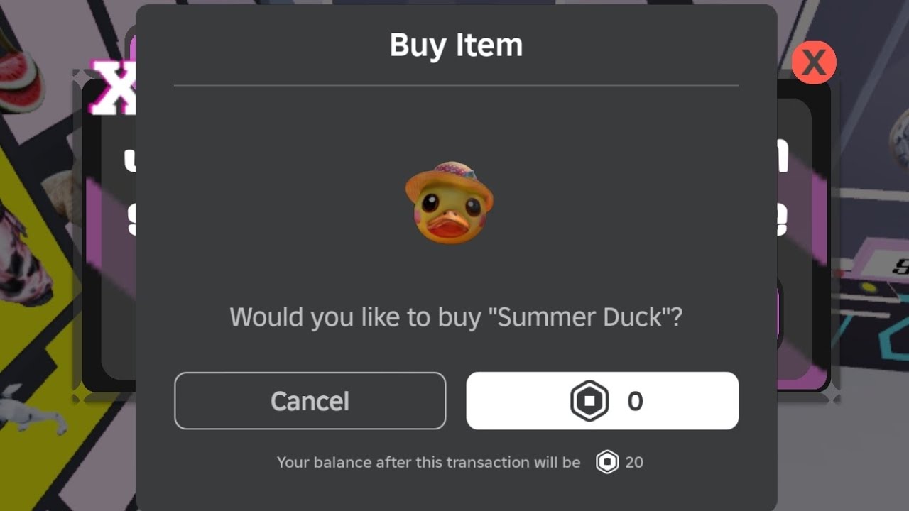 Free UGC Limited | Summer Duck | Roblox - YouTube