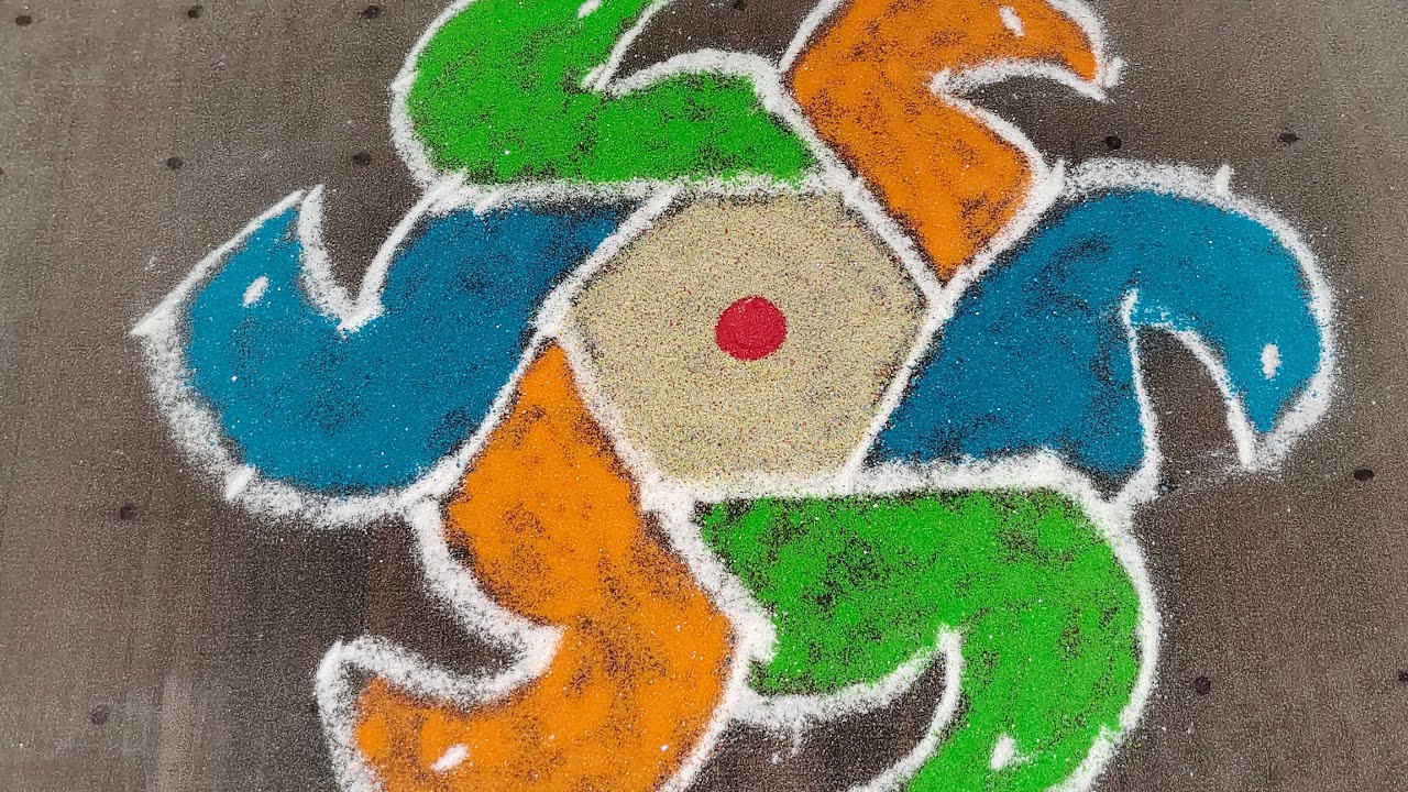 How to make beautiful rangoli (traditional Indian floral patterns ...