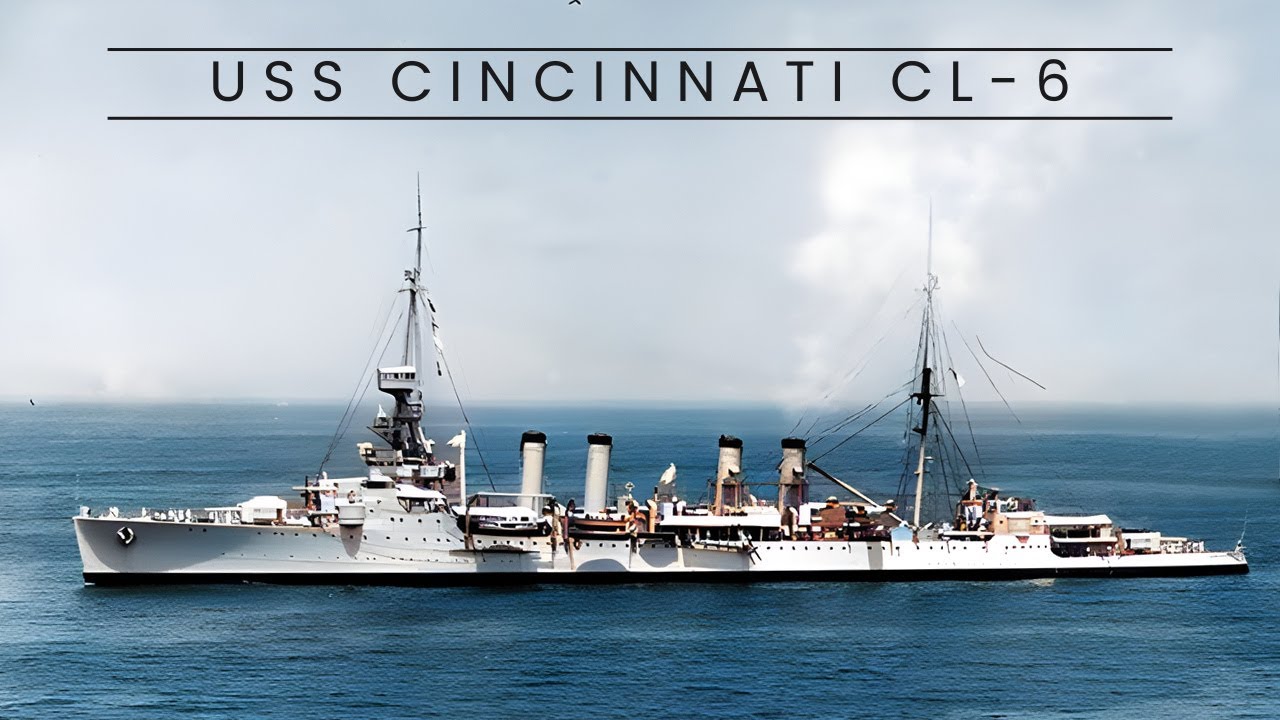 USS Cincinnati CL-6 (Light Cruiser) - YouTube