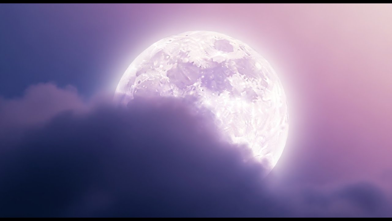 Fast Moving Moon Behind Clouds in Night Sky | Mesmerizing Lunar ...