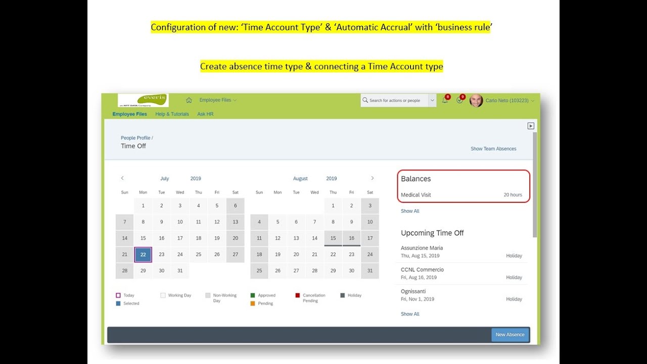 SuccessFactors Employee Central:‘Time Account’ & ‘Automatic Accrual ...