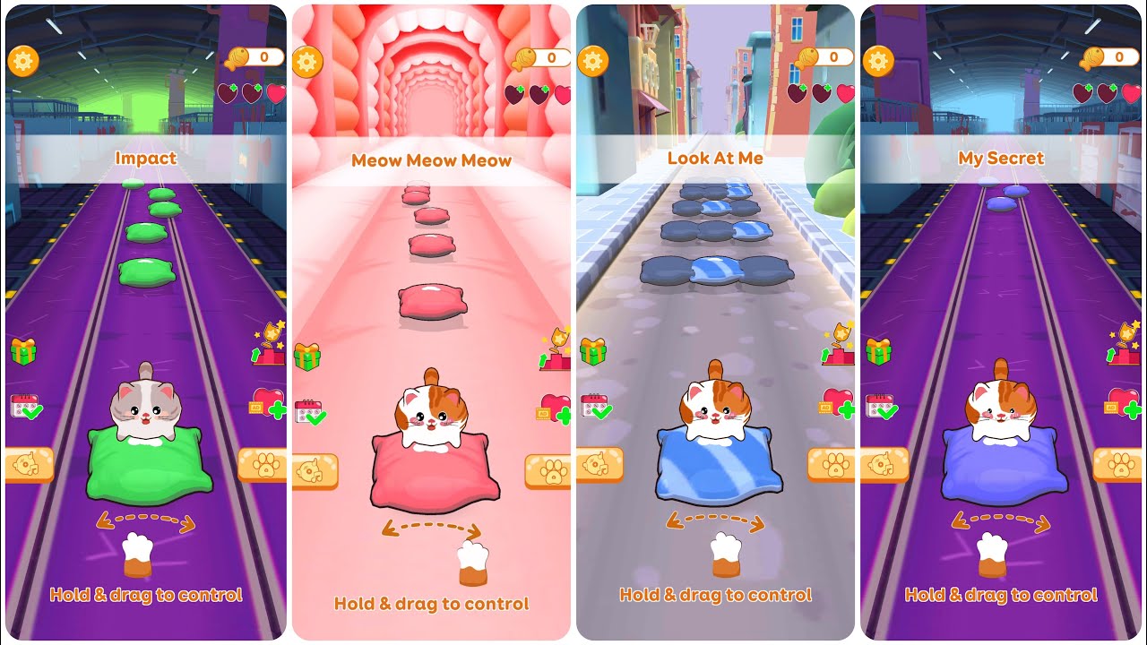 DANCING CATS Tiles Hop Music IMPACT 😁 MEOW MEOW MEOW 😍 LOOK AT ME 🤩 MY ...