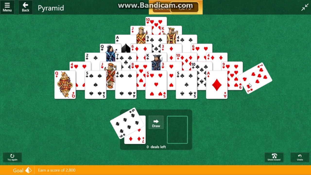 Microsoft Solitaire Collection Pyramid Jun 03, 2017 - YouTube
