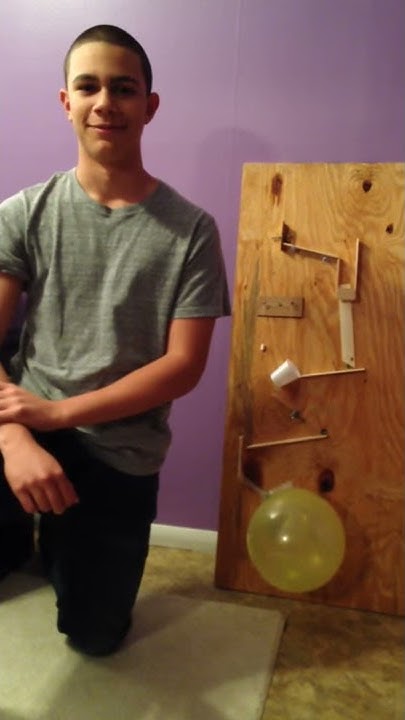 Rube Goldberg Project Pop a Balloon - YouTube
