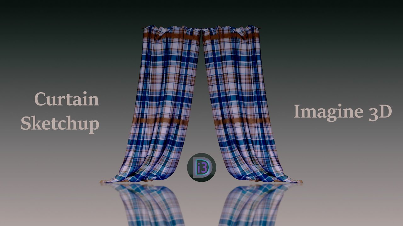 Curtain | Cloth Simulation | Sketchup | Imagine 3D - YouTube