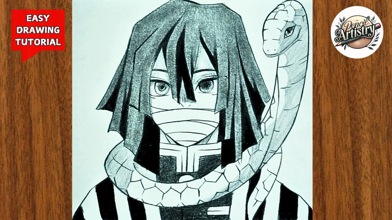 Anime Sketch | How to Draw Obanai Iguro from Demon Slayer | Serpent ...