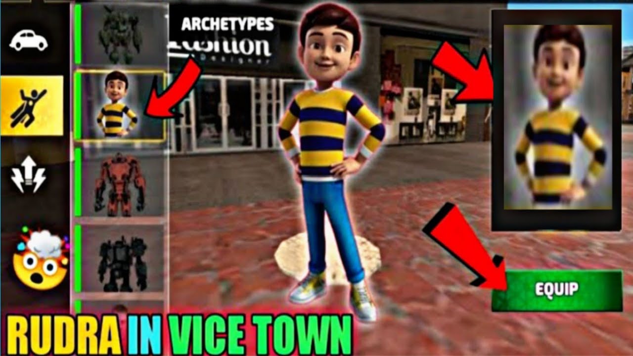 Rudra in rope Hero vice town || Saksham Gamerz - YouTube