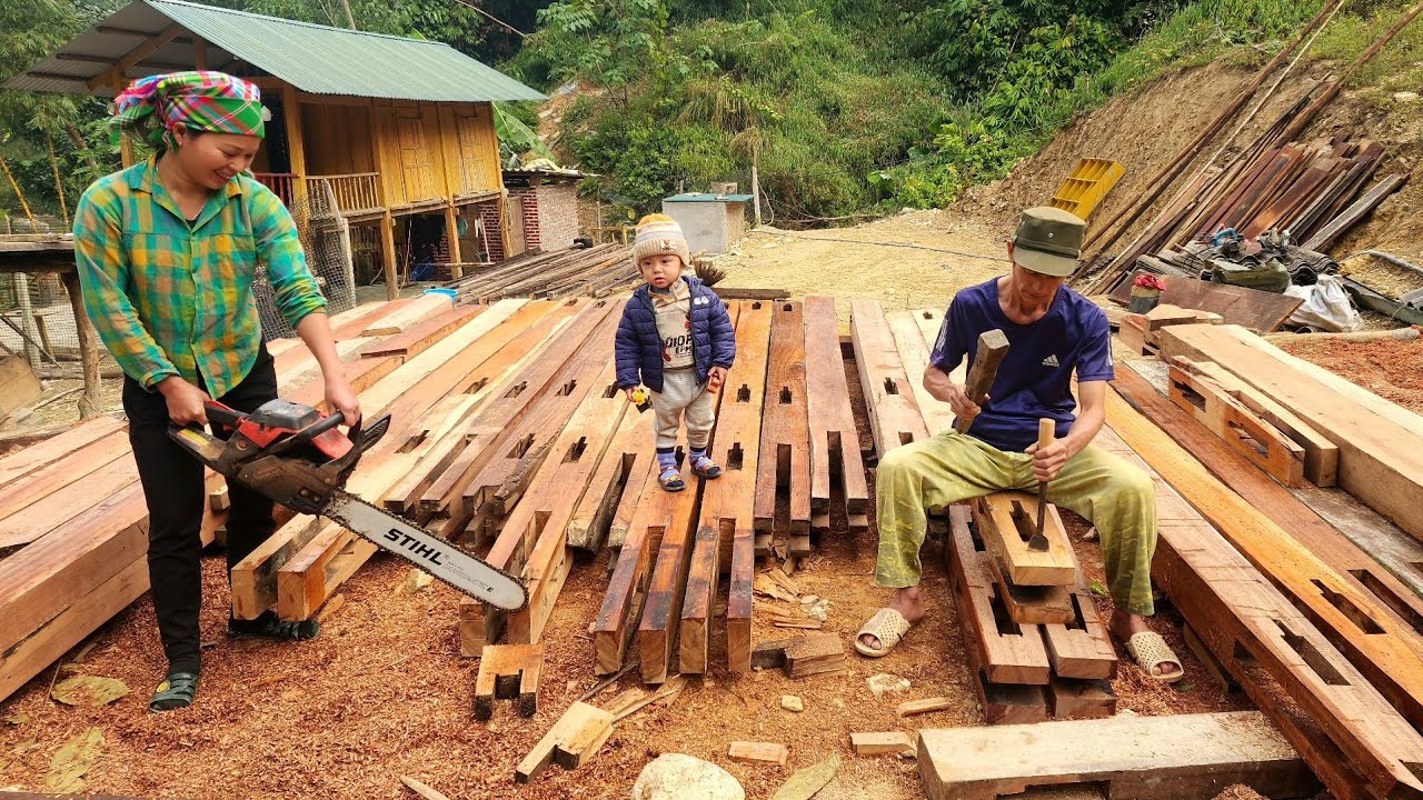 Steps to build a beautiful and durable wooden house using traditional ...